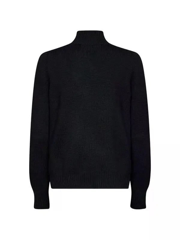 BLANCA VITA Virgin Wool Sweater - Black