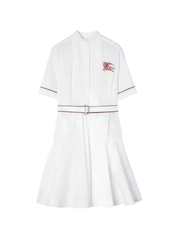 Burberry Heart Knight Cotton Dress - White