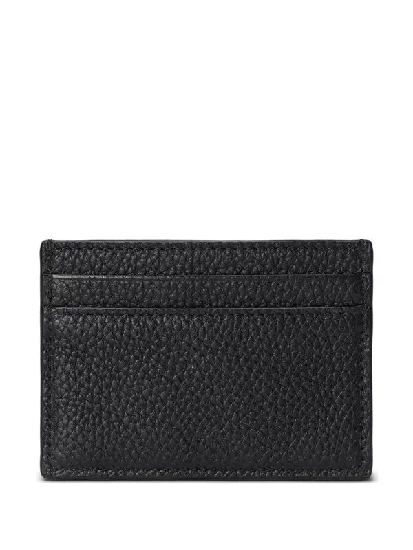 Gucci Logo-plaque Grained-leather Card Case