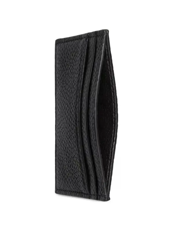 Gucci Logo-plaque Grained-leather Card Case