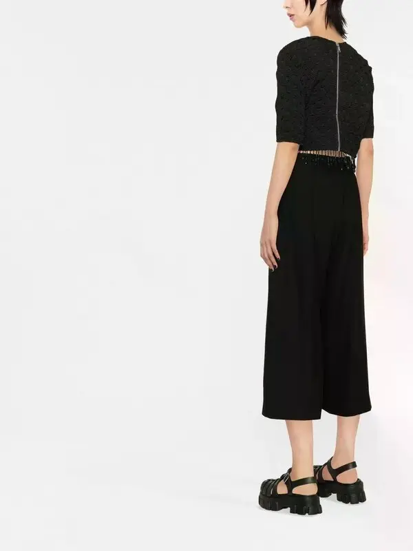 Viktor & Rolf Cropped Wide-leg Trousers