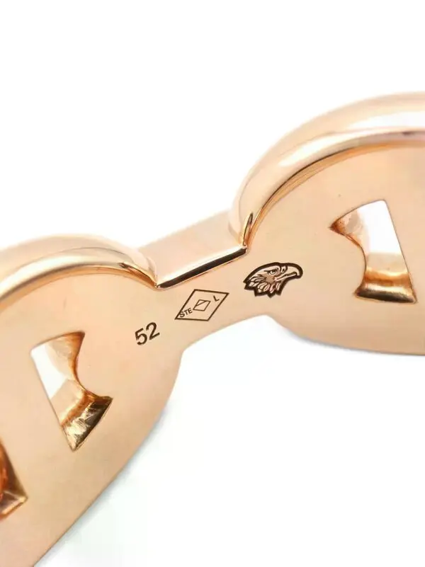 Hermès 2010s Pm Chaine D'ancre Enchaînée Diamond Ring