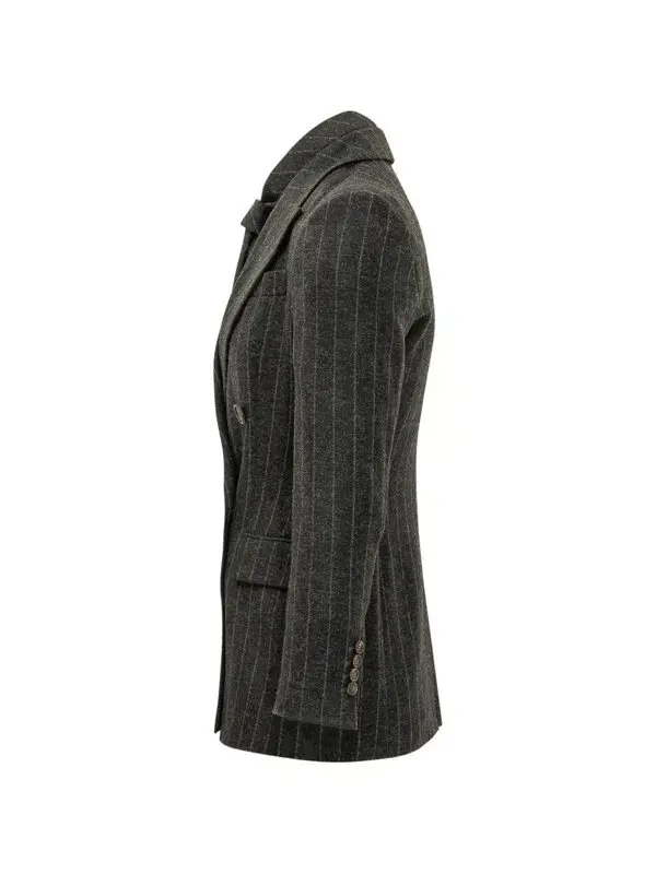 Brunello Cucinelli Pinstripe Double-breasted Jacket