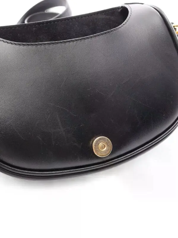 Dior 2000s Small Bobby Leather Shoulder Bag - Black