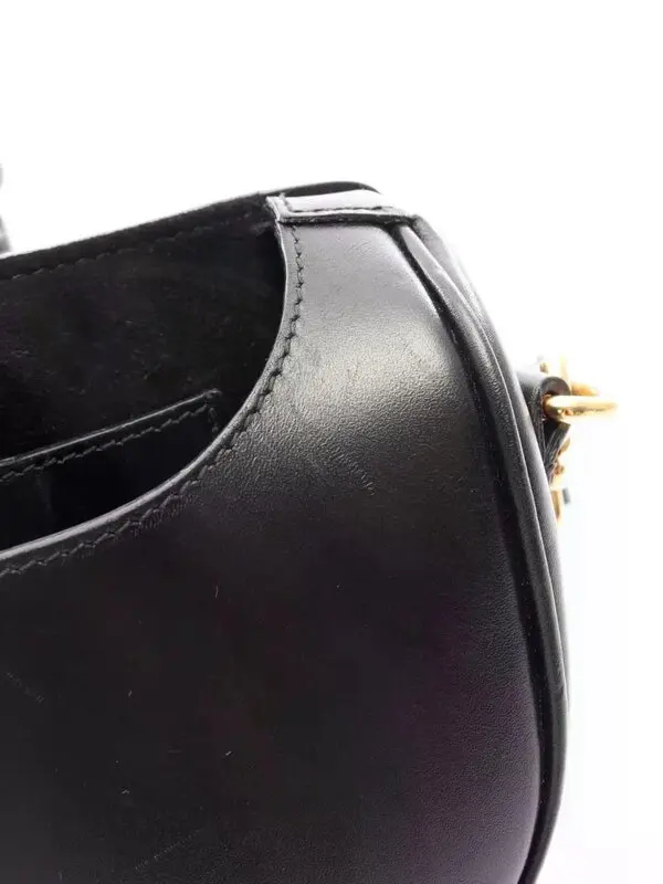 Dior 2000s Small Bobby Leather Shoulder Bag - Black