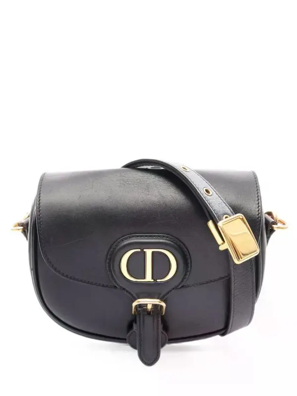 Dior 2000s Small Bobby Leather Shoulder Bag - Black