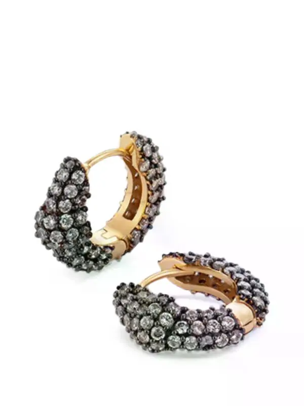 POCHE PARIS Harmony Crystal Hoop Earrings