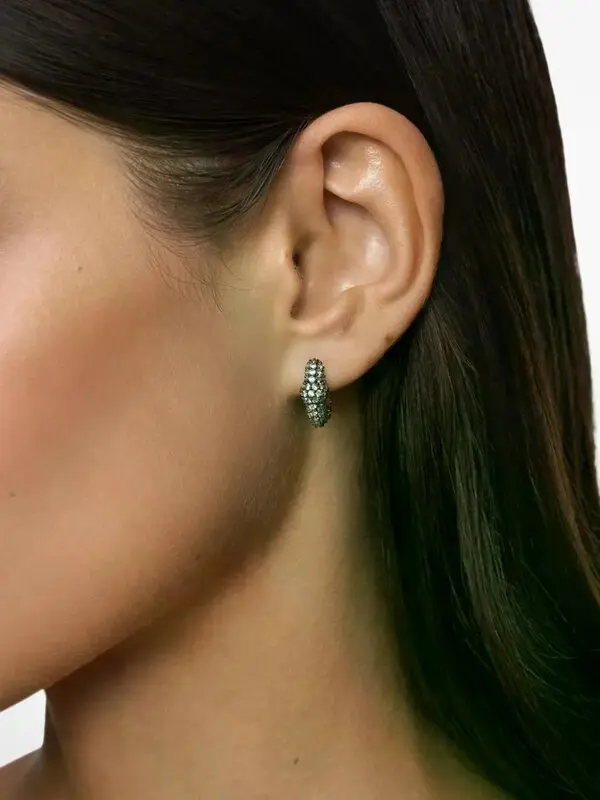 POCHE PARIS Harmony Crystal Hoop Earrings