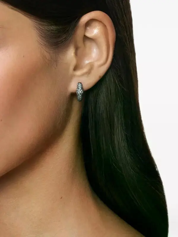 POCHE PARIS Harmony Crystal Hoop Earrings