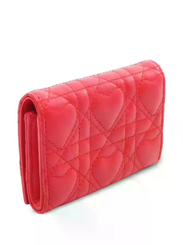 Dior 2010s Caro Glycine Cannage Wallet