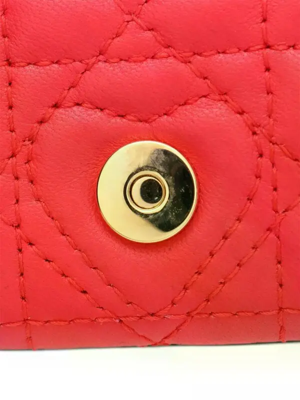 Dior 2010s Caro Glycine Cannage Wallet