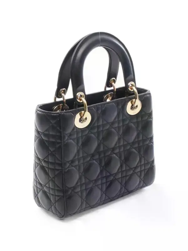 Dior Small Lady Tote Bag - Black