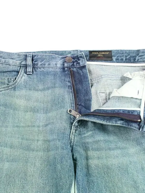 Dolce & Gabbana 2000s Panelled Raw-edge Jeans