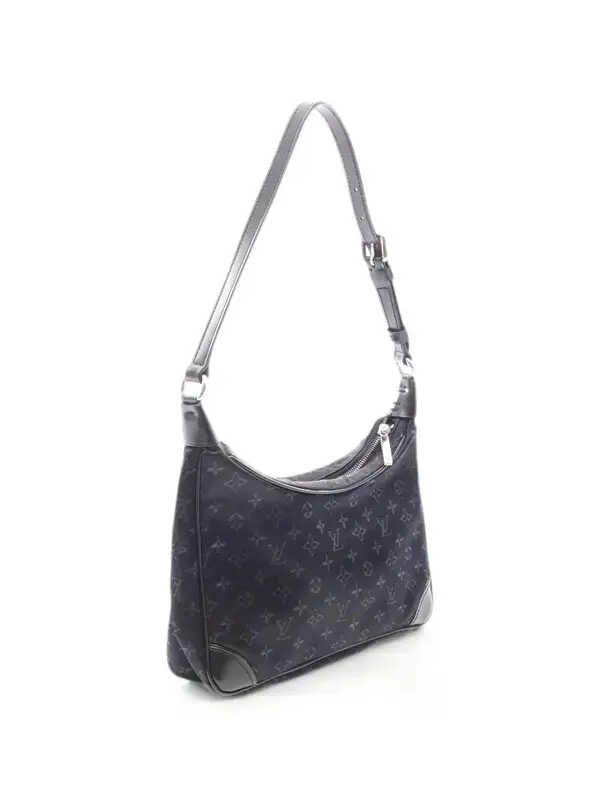 LOUIS VUITTON 2001 Little Boulogne Monogram Handbag - Black