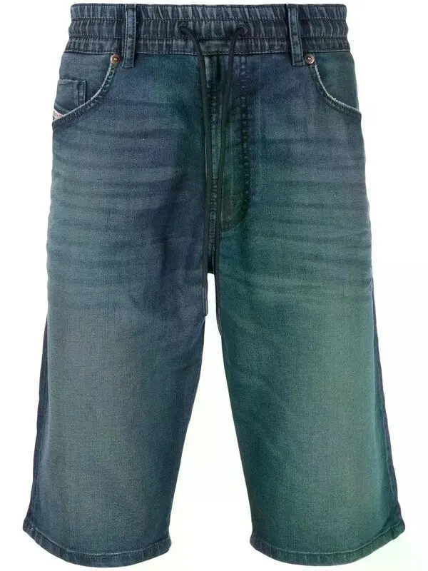 DIESEL® D-krooley Drawstring-waist Denim Shorts - Blue