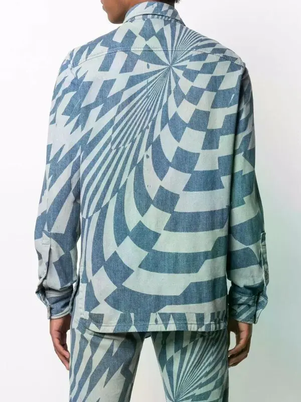 Stella McCartney Geometric Pattern Denim Jacket