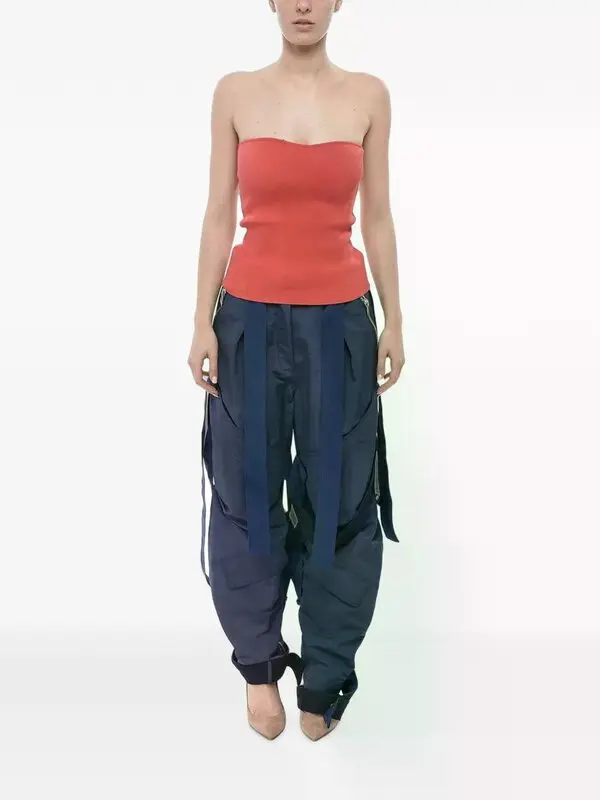 SUPER BLOND Ribbed-knit Tube Top