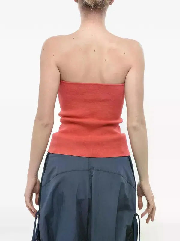 SUPER BLOND Ribbed-knit Tube Top