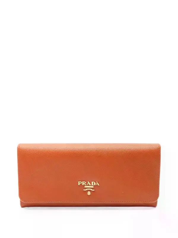 Prada 2010s Saffiano Bi-fold Long Wallet