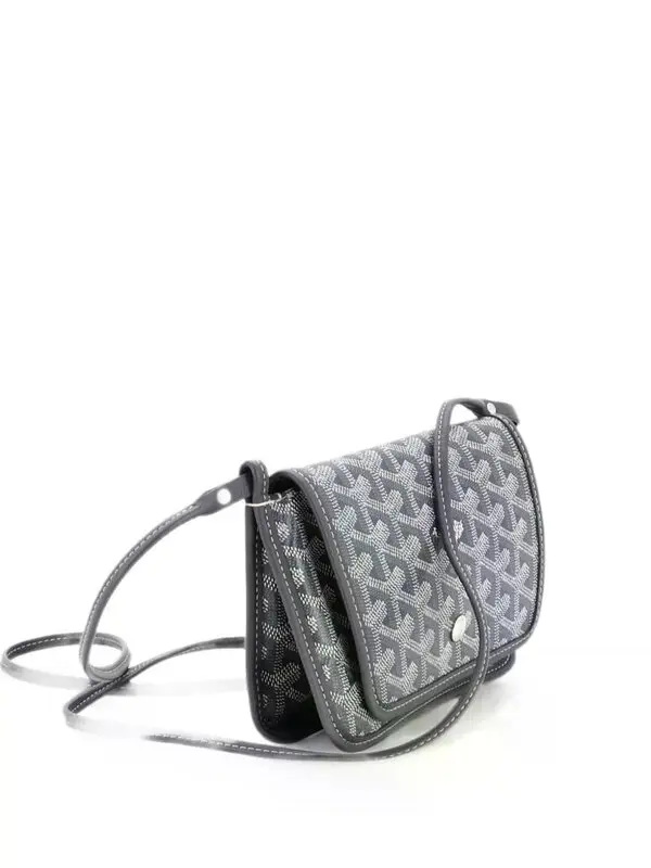 Goyard Plumet Clutch Wallet Coated Canvas Crossbody Bag - Grey