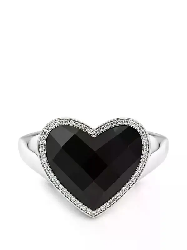 POCHE PARIS Amour Heart-shaped Ring - Silver