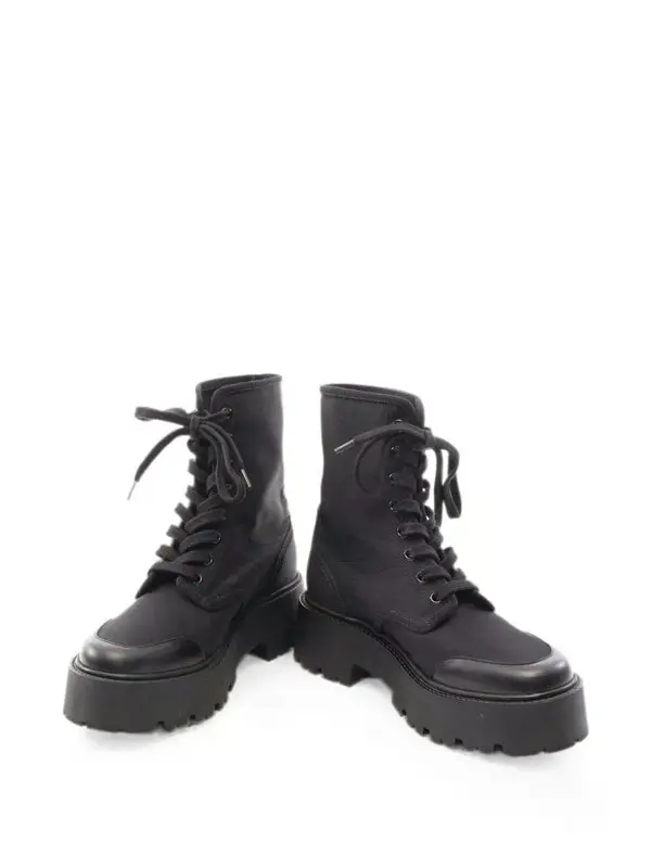 Celine 2010s Bulky Triomphe Lace-up Boots