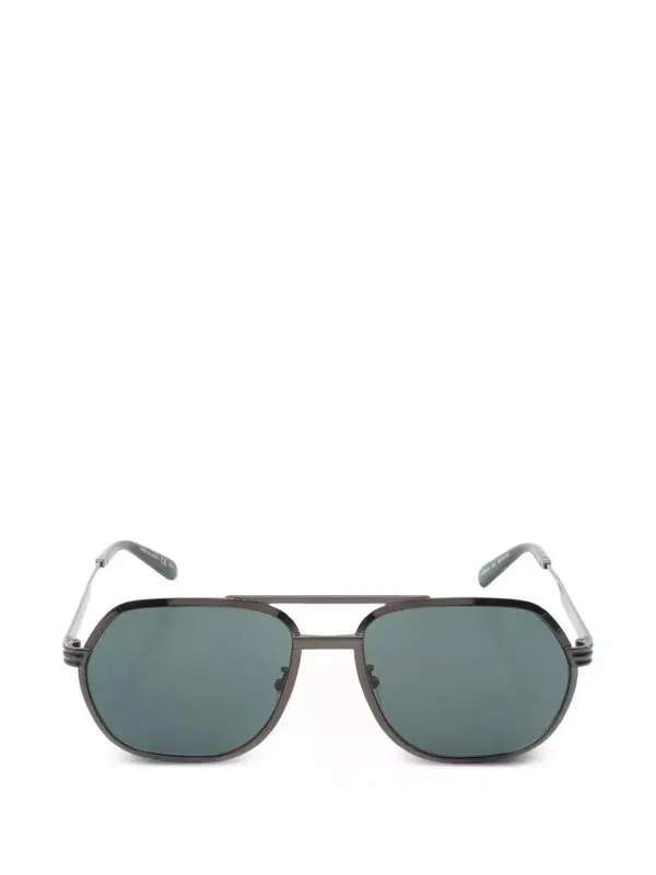 Gucci Tone Pilot Frame Sunglasses - Silver