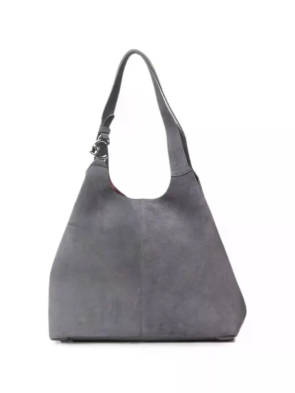 COCCINELLE C-easy Suede-leather Tote Bag - Grey