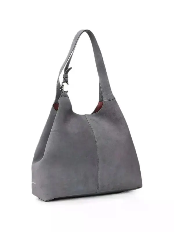 COCCINELLE C-easy Suede-leather Tote Bag - Grey