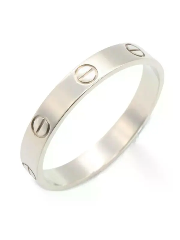 Cartier 18k White Gold Love Ring - Silver
