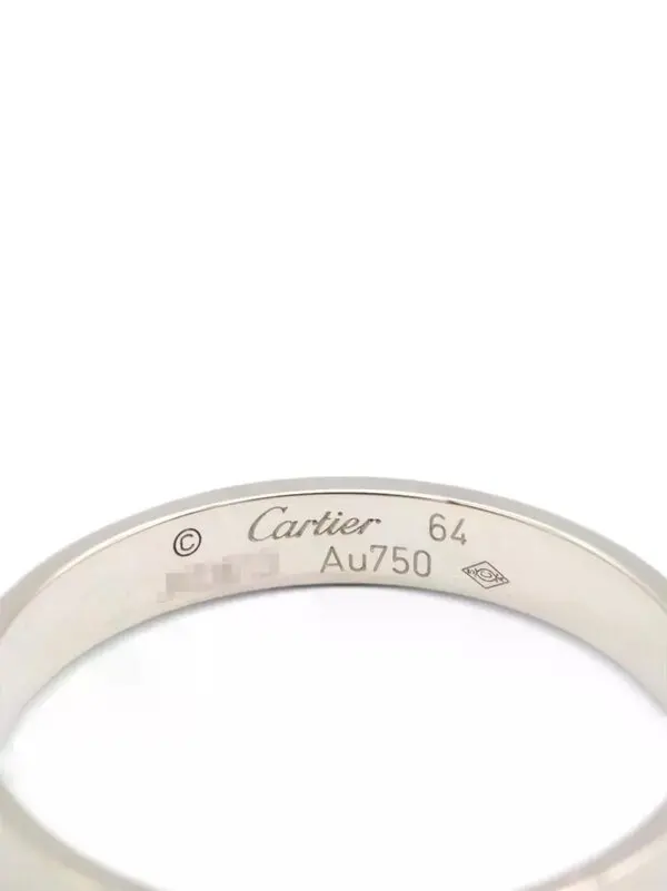 Cartier 18k White Gold Love Ring - Silver