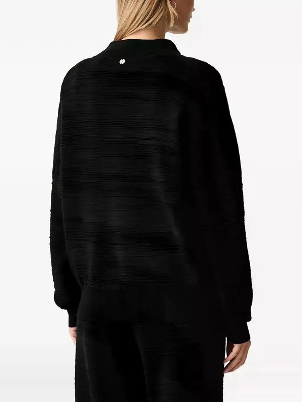 Joseph Ribkoff Quarter-zip Textured-knit Sweater