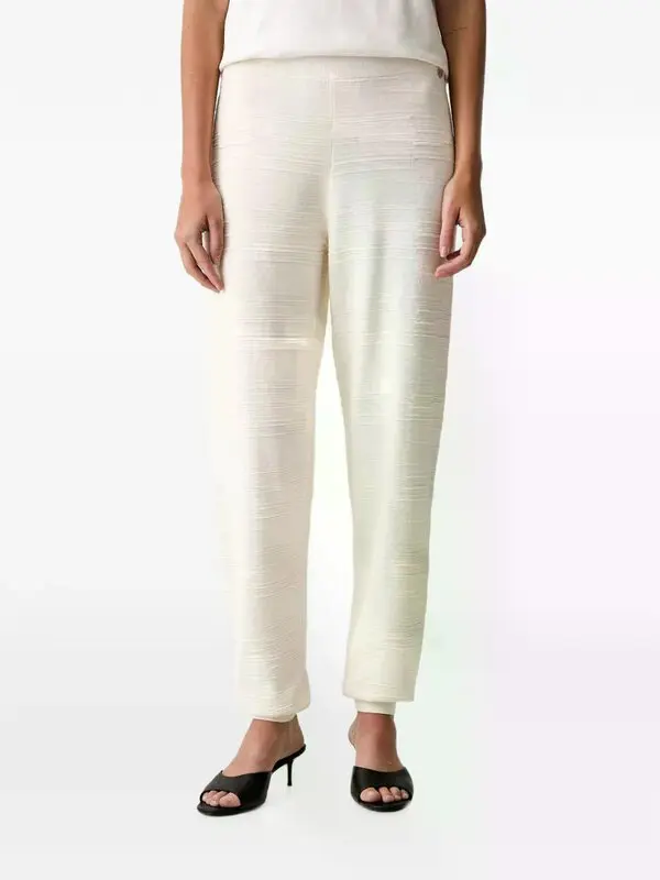 Joseph Ribkoff Textured Trousers With Elasticated Waistband