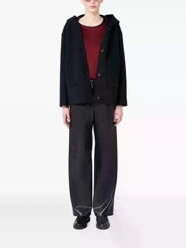 Max Mara Hooded Virgin-wool Coat
