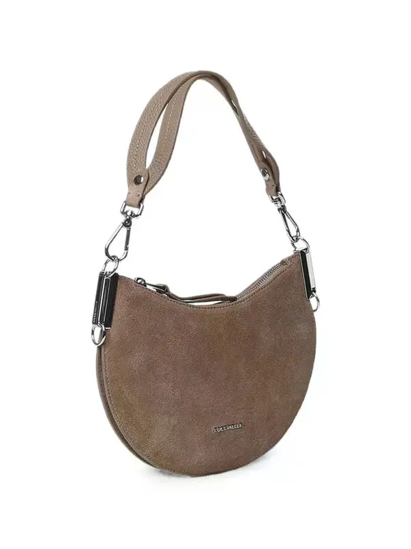 COCCINELLE Suede Crescent Tote Bag