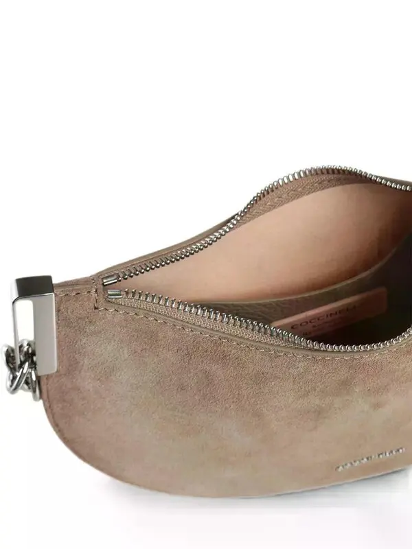 COCCINELLE Suede Crescent Tote Bag