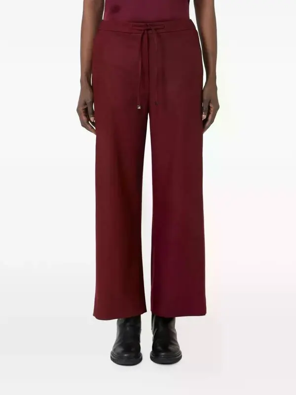 Max Mara Drawstring Trousers - Red