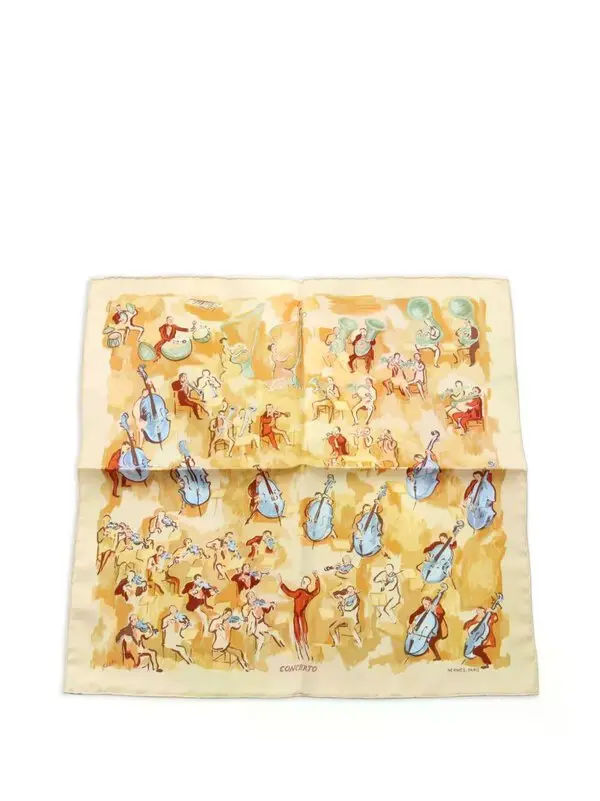 Hermès 2010s Concerto Scarf - Neutrals