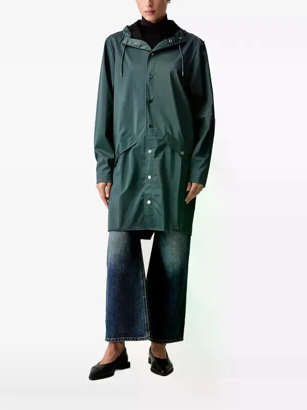 Rains Hooded Press-stud Parka
