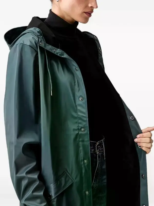 Rains Hooded Press-stud Parka
