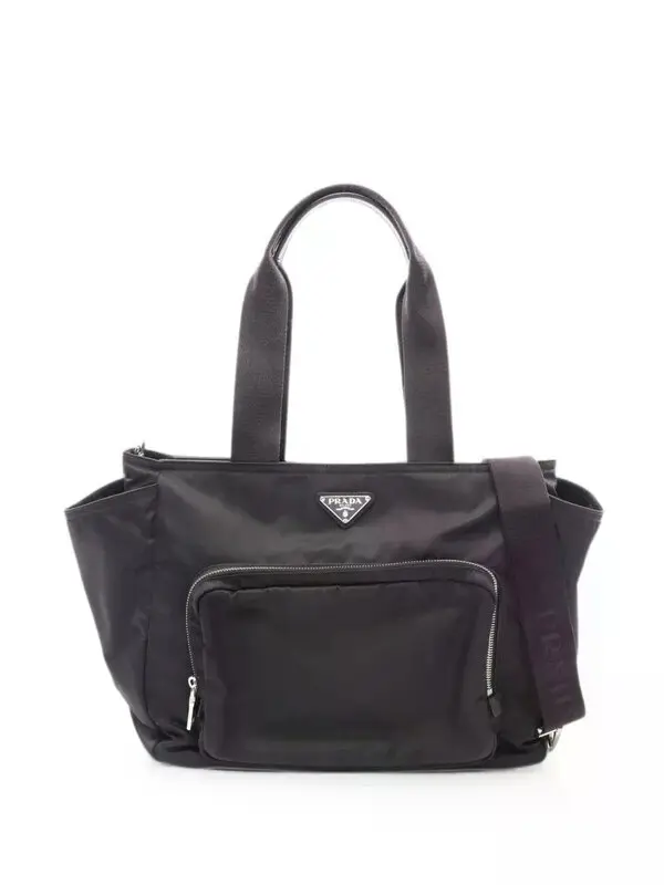 Prada 2010s Re-nylon Tote Bag - Black