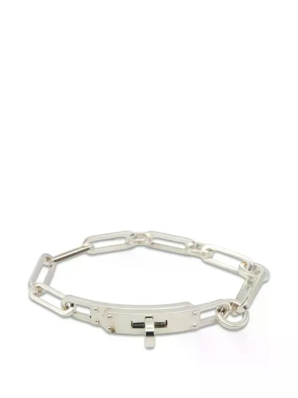 Hermès Tone Kelly Chaine Link Bracelet - Silver