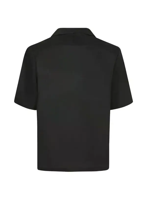 Commas Floral-embroidered Short-sleeve Shirt