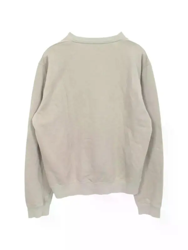 Dior Grey Cotton Cd Logo Embroidery Crew Neck Sweater