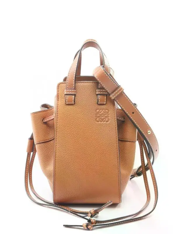 Loewe 2010s Mini Hammock Tote Bag - Brown