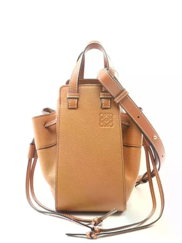 Loewe 2010s Mini Hammock Tote Bag - Brown