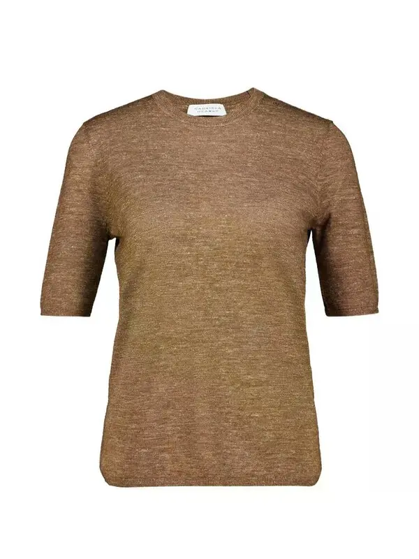 Gabriela Hearst Chryse Short-sleeve Sweater - Brown