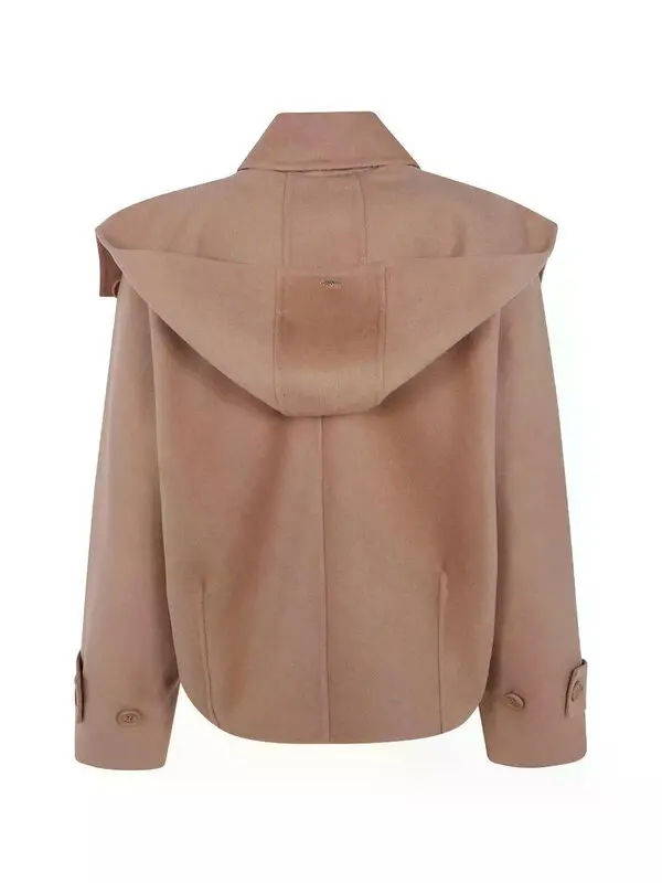 TWINSET Hooded Button-up Jacket