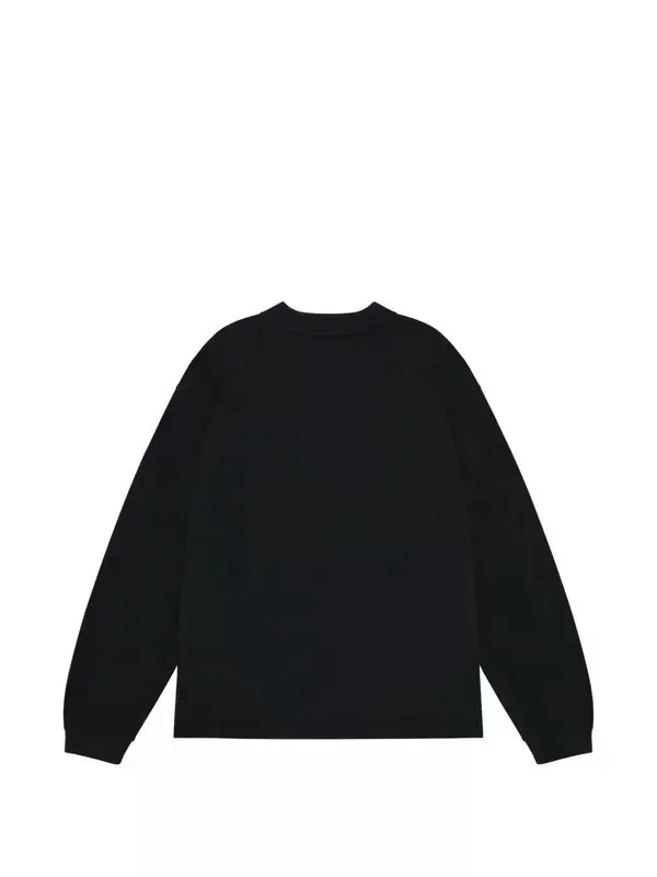 COLE BUXTON Logo-embroidered Polo-collar Sweater