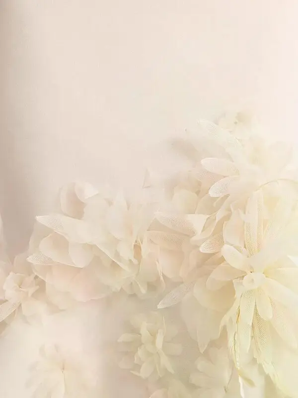 GEMY MAALOUF Strapless Floral Appliqué Mermaid Gown